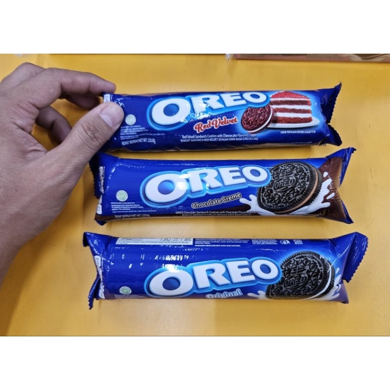 Jual ED 06.25 - PCS 119GR - BISKUIT OREO ROLL RASA ORIGINAL - COKLAT ...
