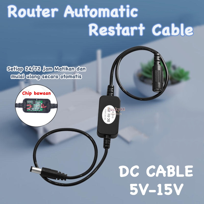 Jual Router Automatic Restart Cable DC 5V-15V Setiap 24/72 Jam Matikan ...