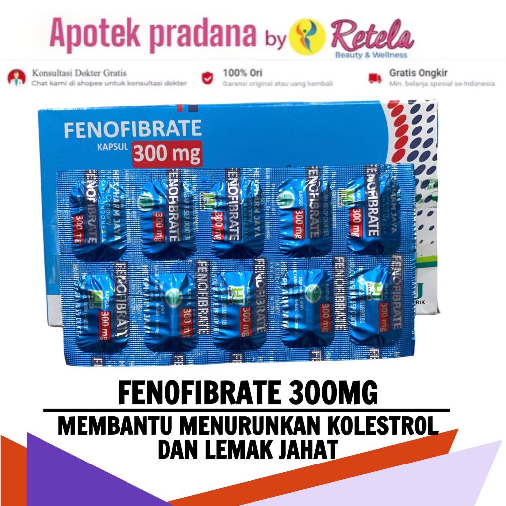 Jual FENOFIBRATE 300MG 1 STRIP 10 KAPSUL | Shopee Indonesia