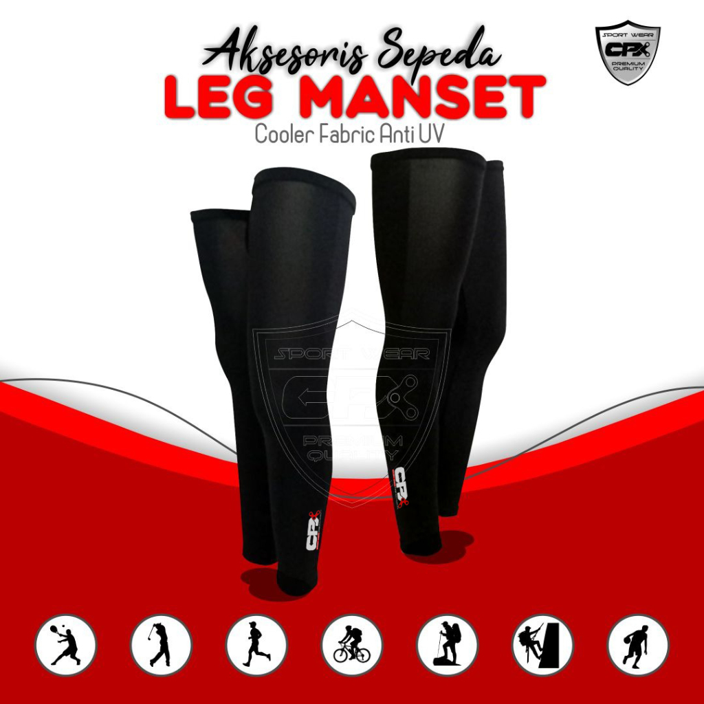 Jual CPX Dynamic Leg Sleeve Manset Kaki Sepeda Lari Running Futsal ...