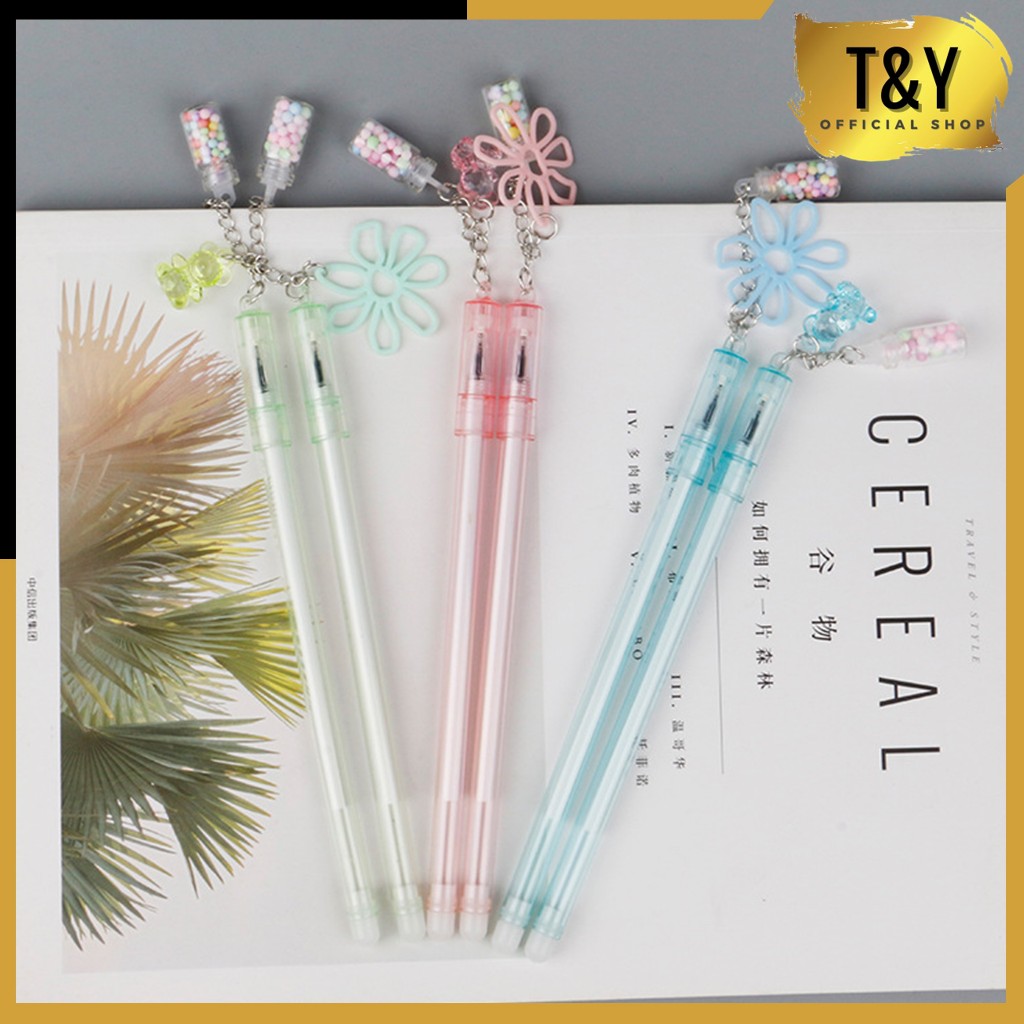 Jual T&Y Pena Gantungan Botol Bunga Fancy Pen Pena Gel Bolpen Unik ...