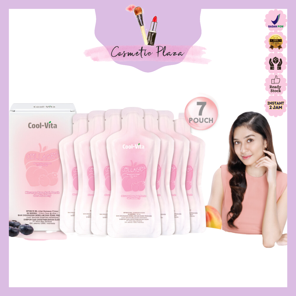 Jual COOLVITA Collagen Premium Beauty Drink Rasa Apel Persik ...