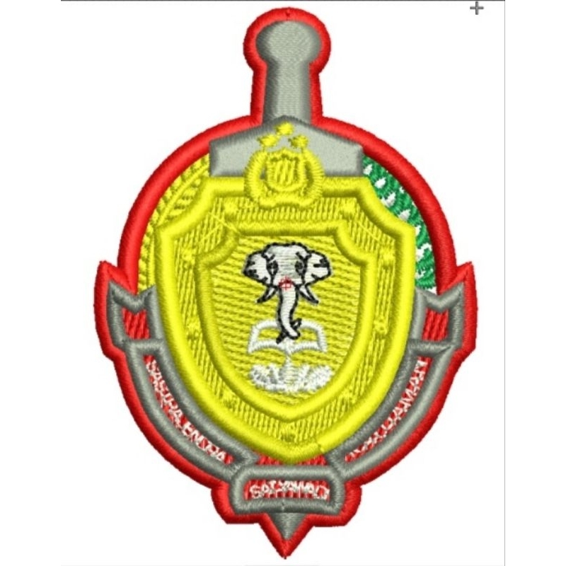 Jual bordir timbul bet roda polri ukuran kantong seluruh indonesia ...