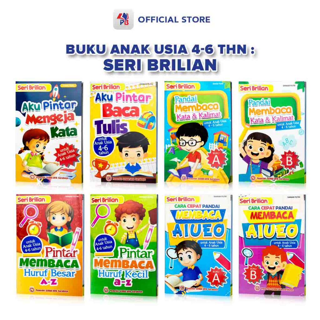 Jual Buku Anak Belajar Membaca / Seri Brilian : Aku Pintar Mengeja ...