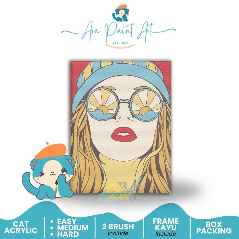 Jual MISS EMILY SERIES Paint by numbers kit I Painting I Painting by ...