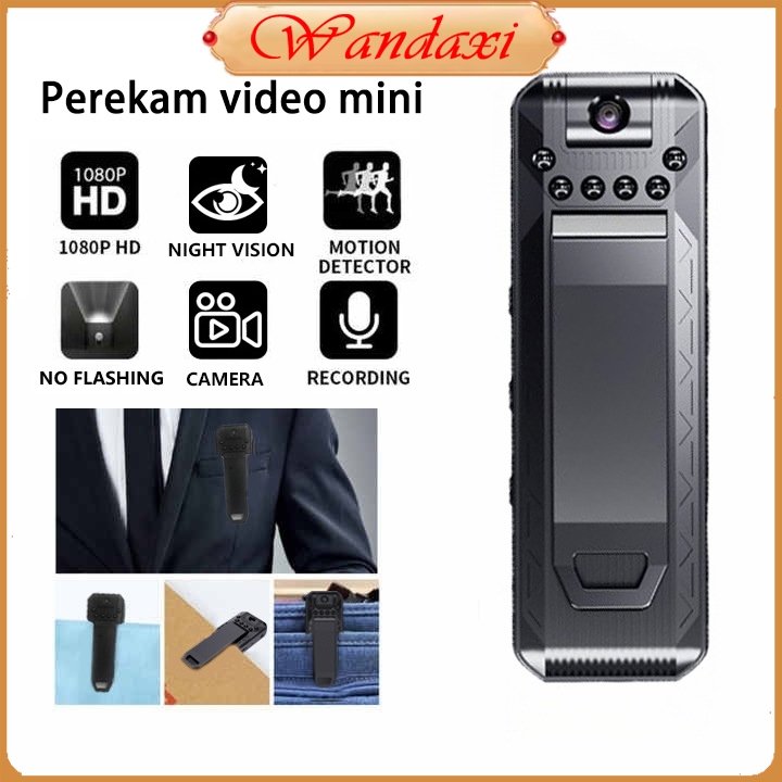 Jual Mini kamera cctv HD 1920P 180° Mini Camcorder Dash Cam Police Body ...