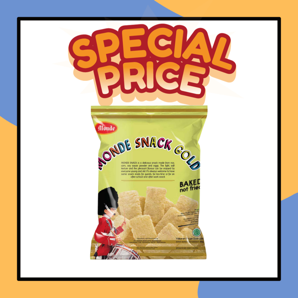 Jual Snack Serena Gold Monde Kuning 60gr Monde 60gram Pouch | Shopee ...