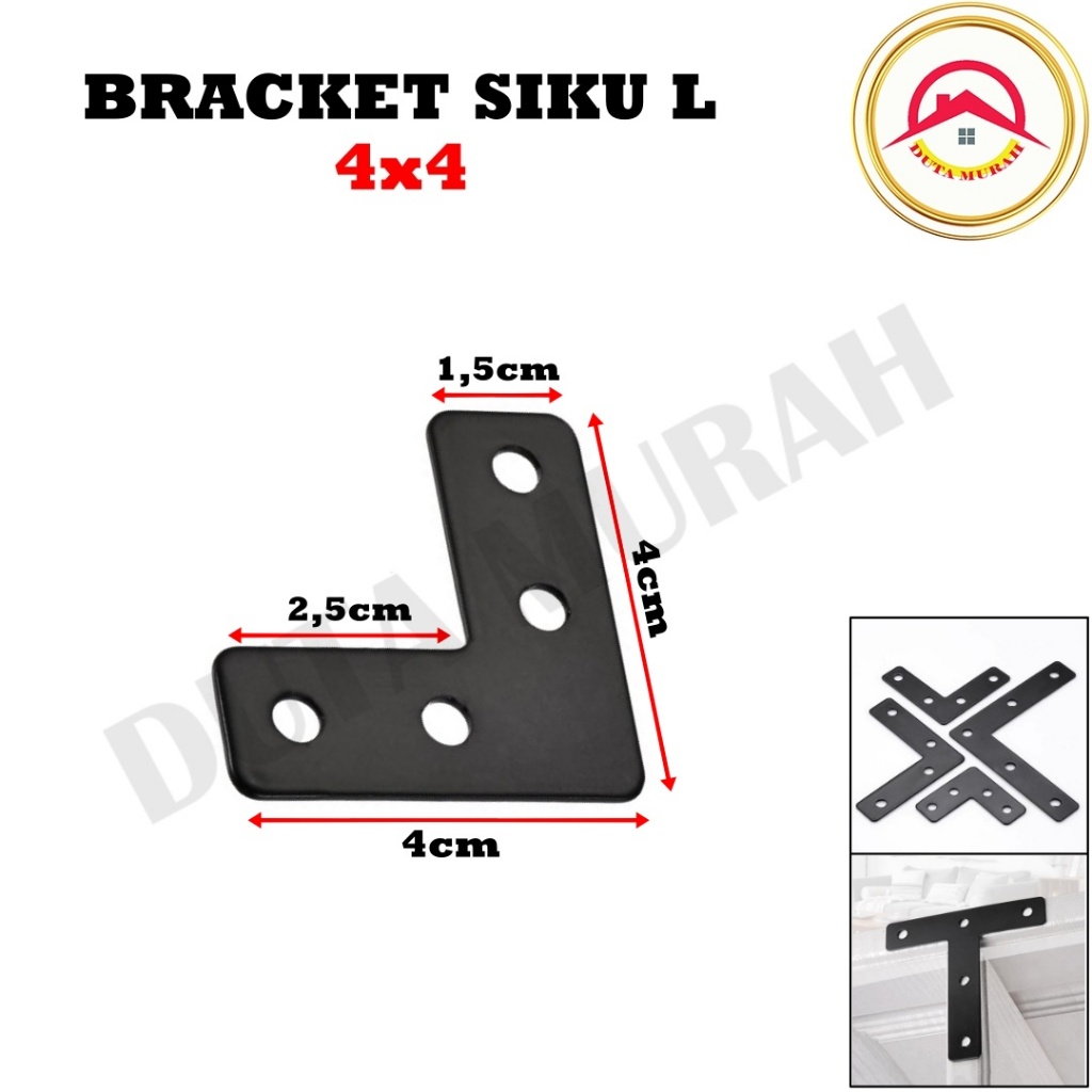 Jual Plat Siku L Segitiga Frame Siku L Plat Siku Connector 4x4 6x6 8x8 ...