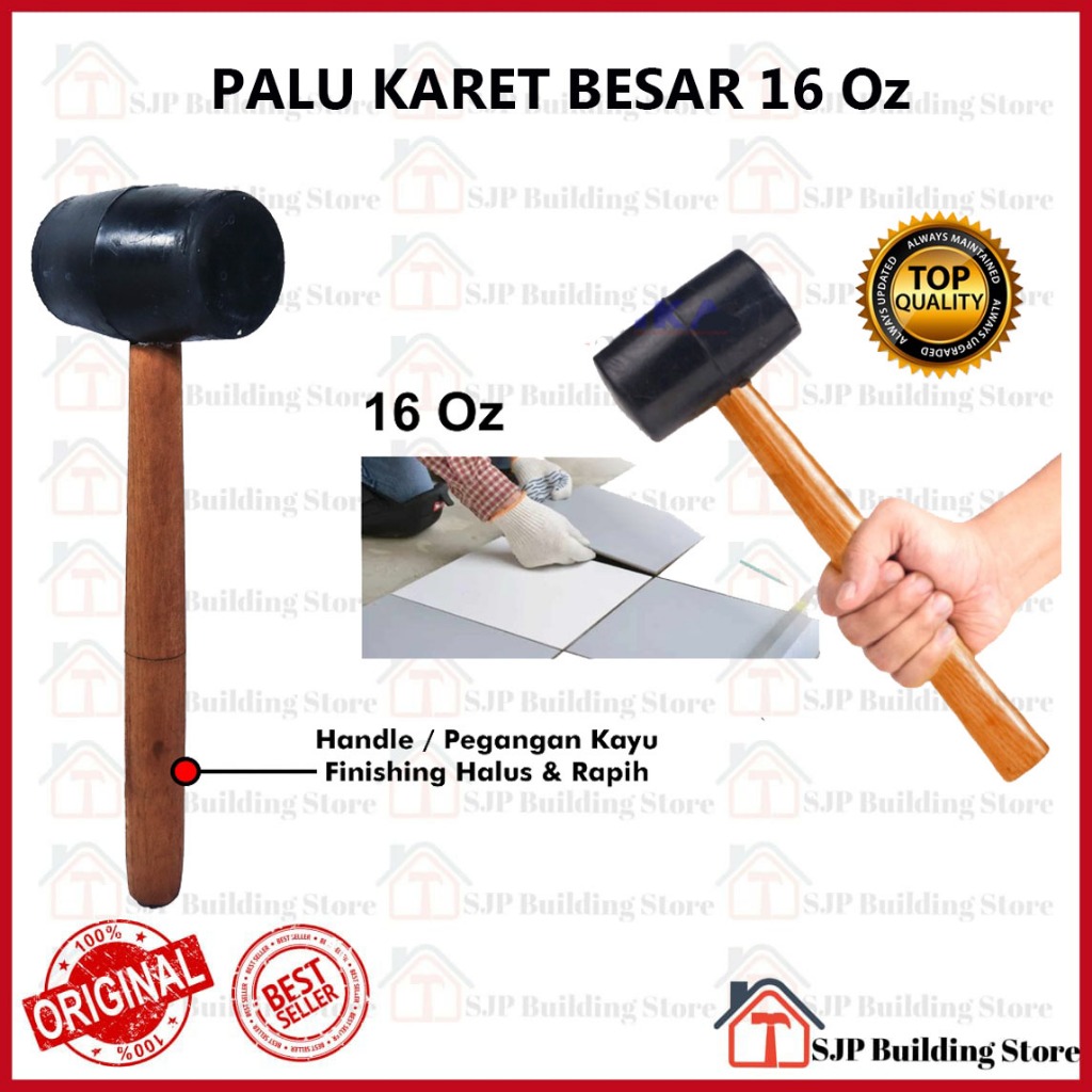 Jual Palu Karet - Palu Keramik - Palu Granit High Quality GAGANG KAYU ...
