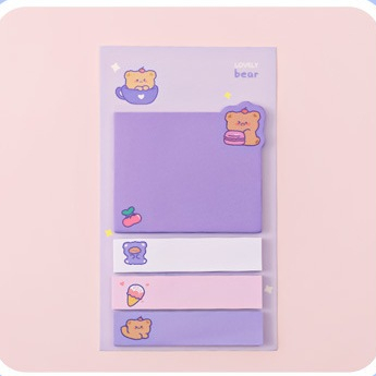 Jual Sticky Note Lucu Unik Aesthetic Memo Pad Bookmarks Sticker Buku ...