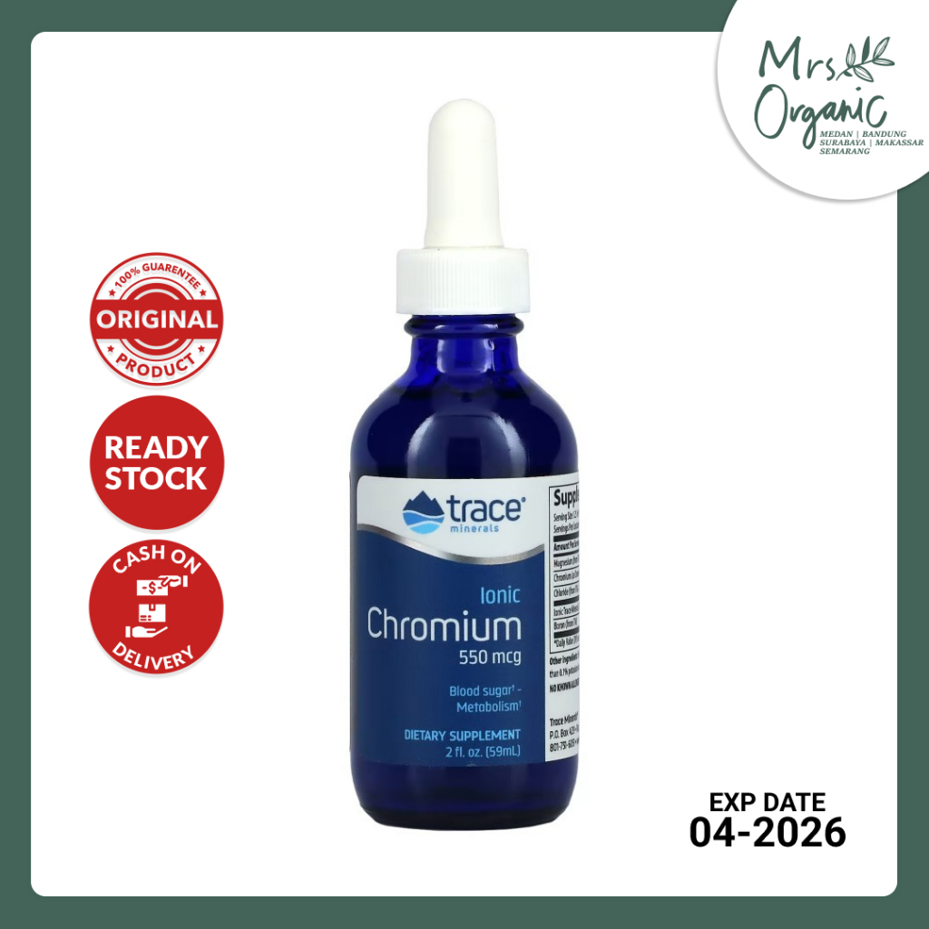 Jual Vitamin Suplemen Trace Minerals Liquid Ionic Chromium 59 ml ...