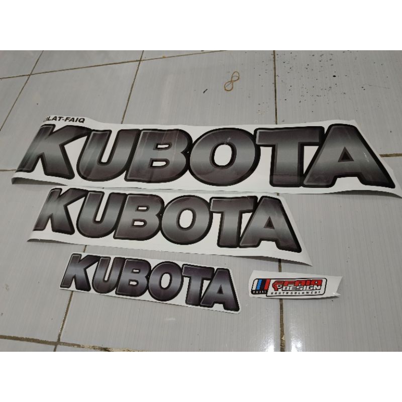 Jual KUBOTA STICKER FOR COMBINE HARVESTER - STIKER TULISAN KUBOTA ...
