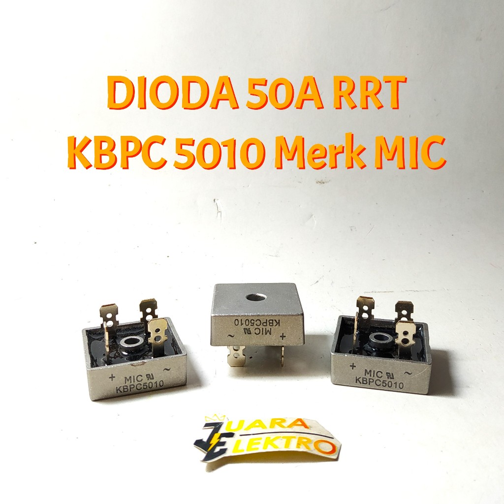 Jual DIODA BRIDGE 50A RRT (KBPC 5010) SILVER | Dioda Kiprok 50 A RRT ...