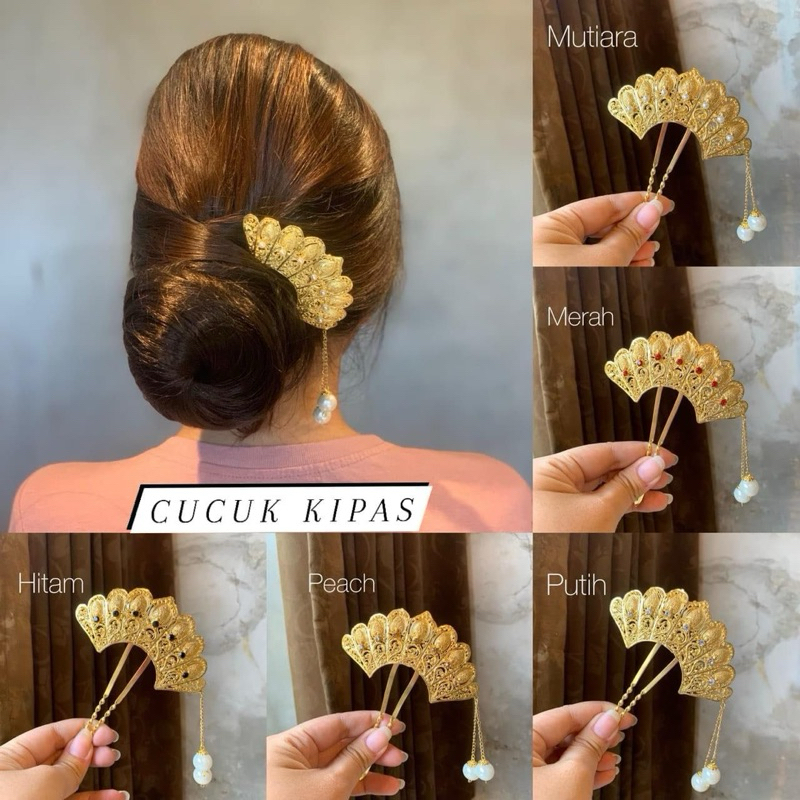 Jual cucuk konde motif kipas | Shopee Indonesia