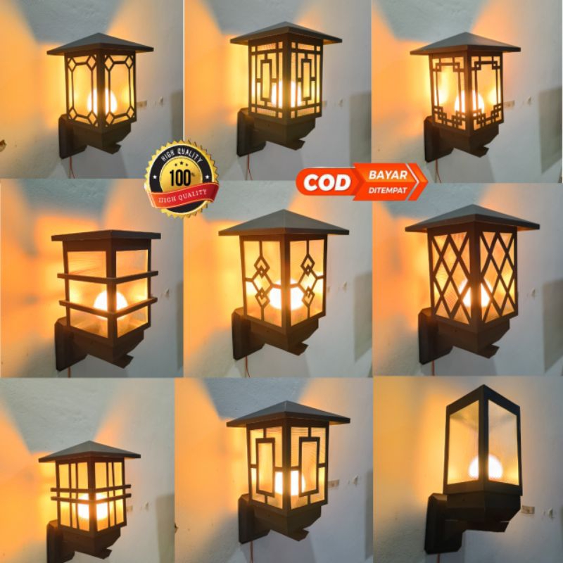 Jual Lampu tempel dinding Teras ; penerangan aesthetic Teras Depan ...