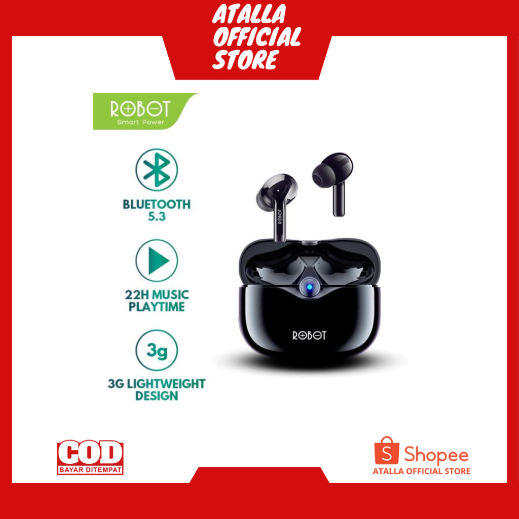 Jual Robot TWS Wireless Earphone Airbuds T30 Original BT 5.0 True ...