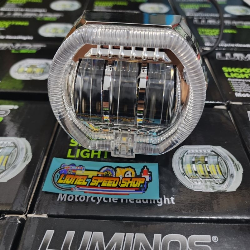 Jual Lampu Projie Billed Luminos Led 3 lensa motor mobil biled 35 watt ...