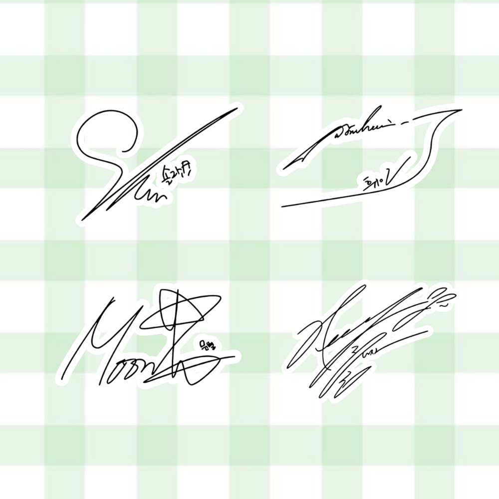 Jual Sticker Transparan Mamamoo Signature Sign Tanda Tangan TTD ...