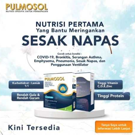 Jual Paket 2 box PULMOSOL Creamy Vanilla 150 gr - Susu Membantu ...