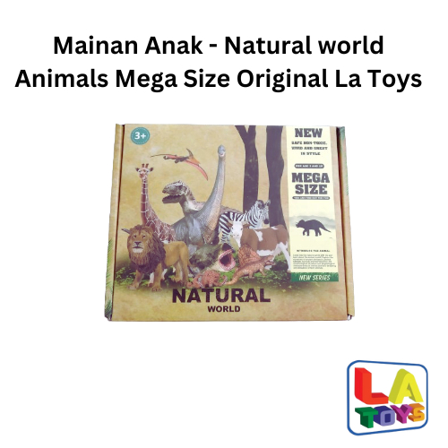 Jual Mainan Anak - Natural world Animals Mega Size Original La Toys ...