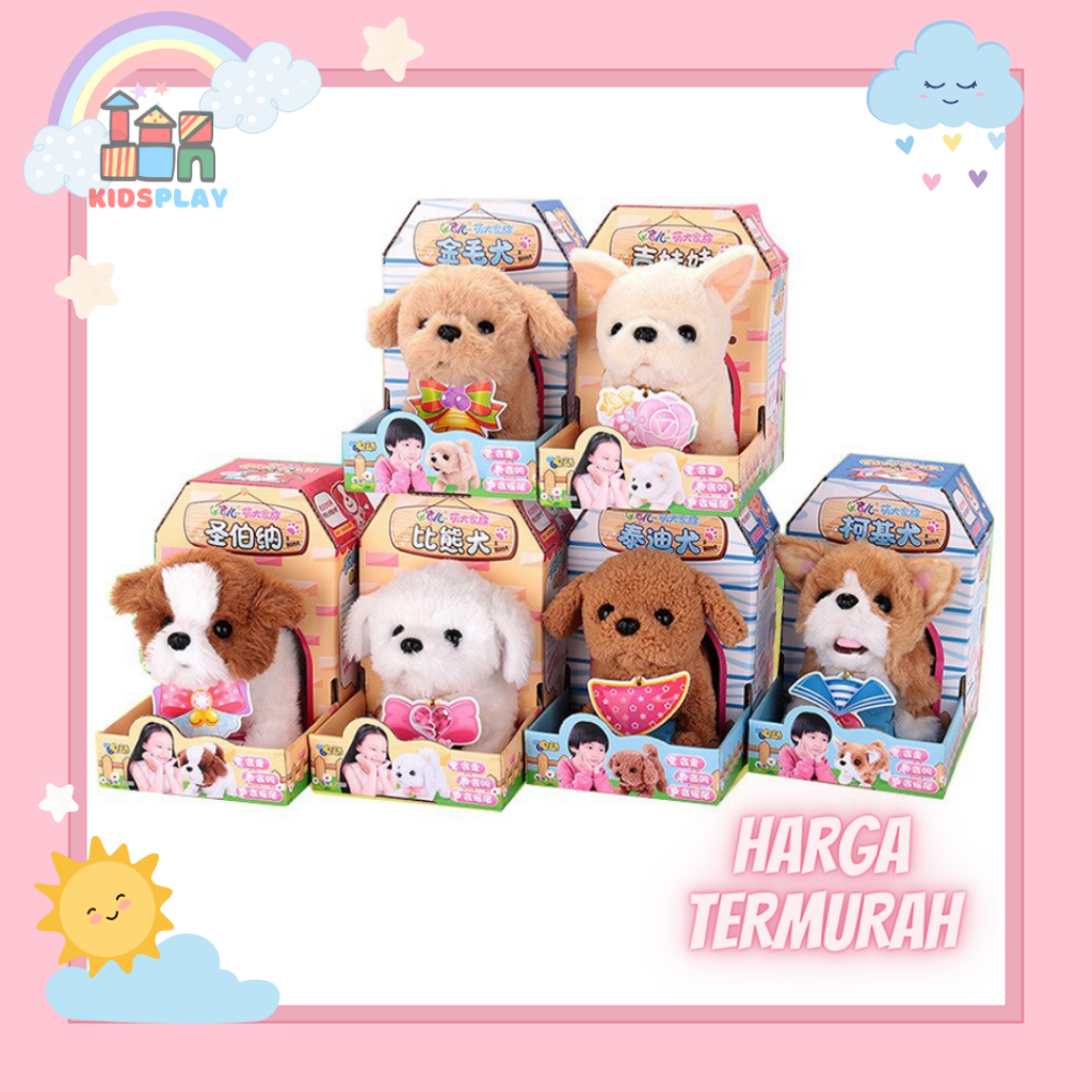 Jual Dog Walking Doll Boneka Anjing Bergerak Boneka Anjing Lucu Boneka ...