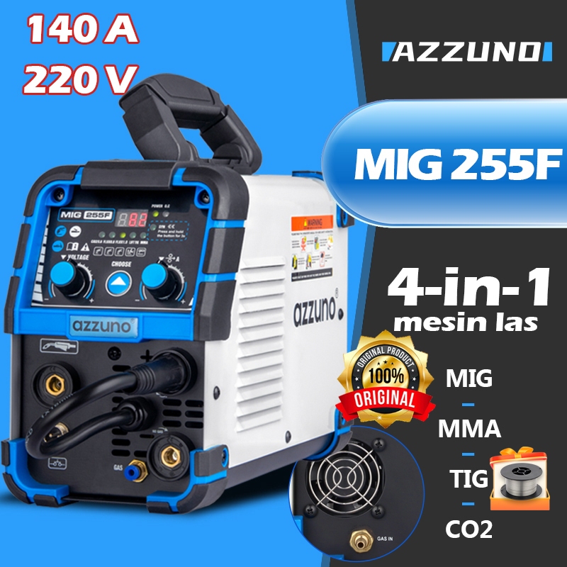 Jual AZZUNO Mesin las listrik argon 4 in 1 Multi Welder 1400 watt mma ...