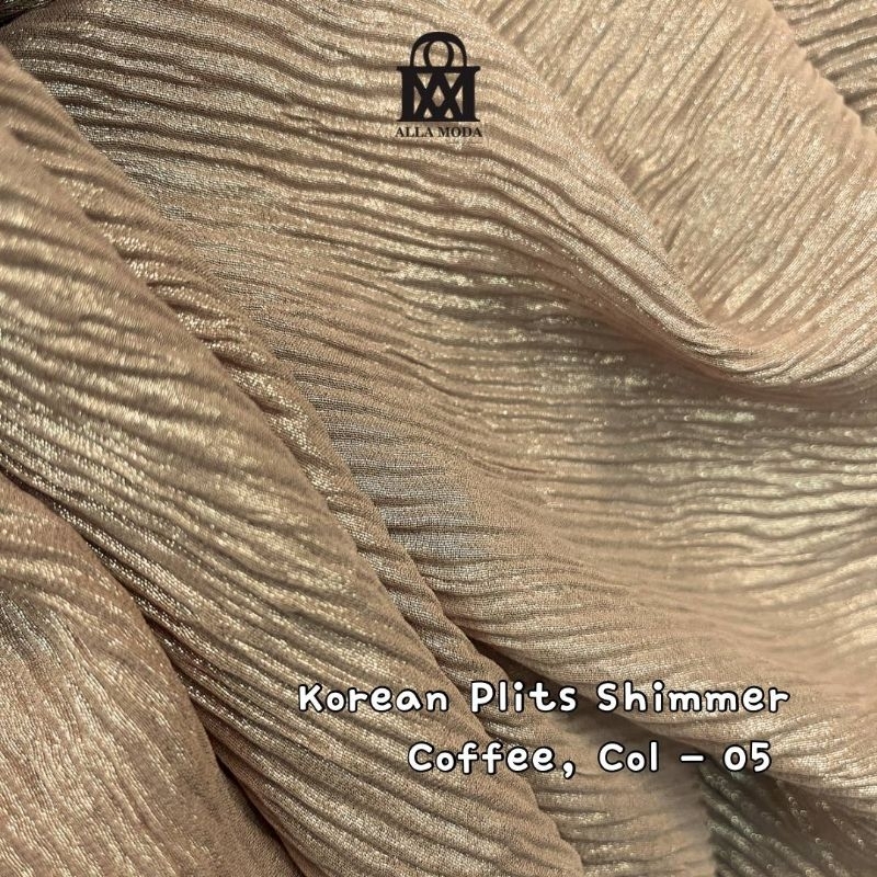 Jual Kain SHIMMER PLISKET 0,5m/ Korean Plits Simmer 50cm | Shopee Indonesia