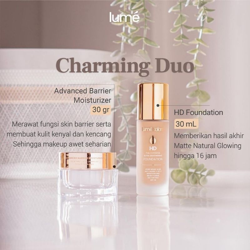 Jual Bundling Lumecolors Charming Duo Moisturizer Foundation Botol ...