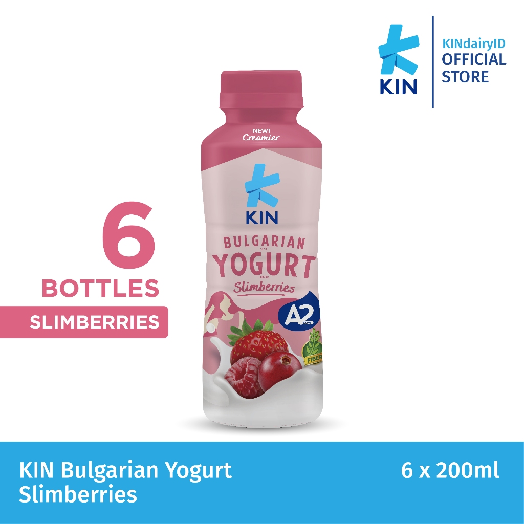Jual KIN Bulgarian Yogurt Slimberries (6x200 ML) | Shopee Indonesia