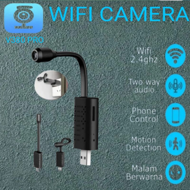 Jual NEW SPY CAM CCTV MINI V380 WIFI USB IP CAMERA WIRELESS | Shopee ...