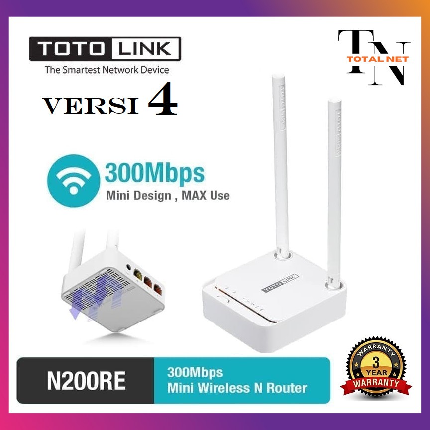 Jual Totolink N200RE V4 Router Wireless 300Mbps versi4 versi 4 | Shopee Indonesia