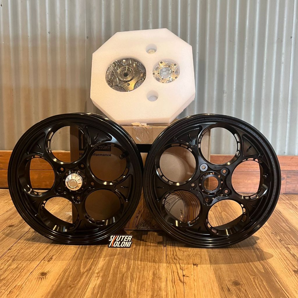 Jual MK factory M10 w325 Forged CNC velg Set Black Vespa LX S Sprint ...