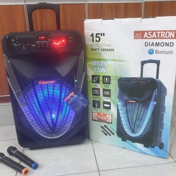 Jual Speaker ASATRON DIAMOND Portable 15 inch | Shopee Indonesia