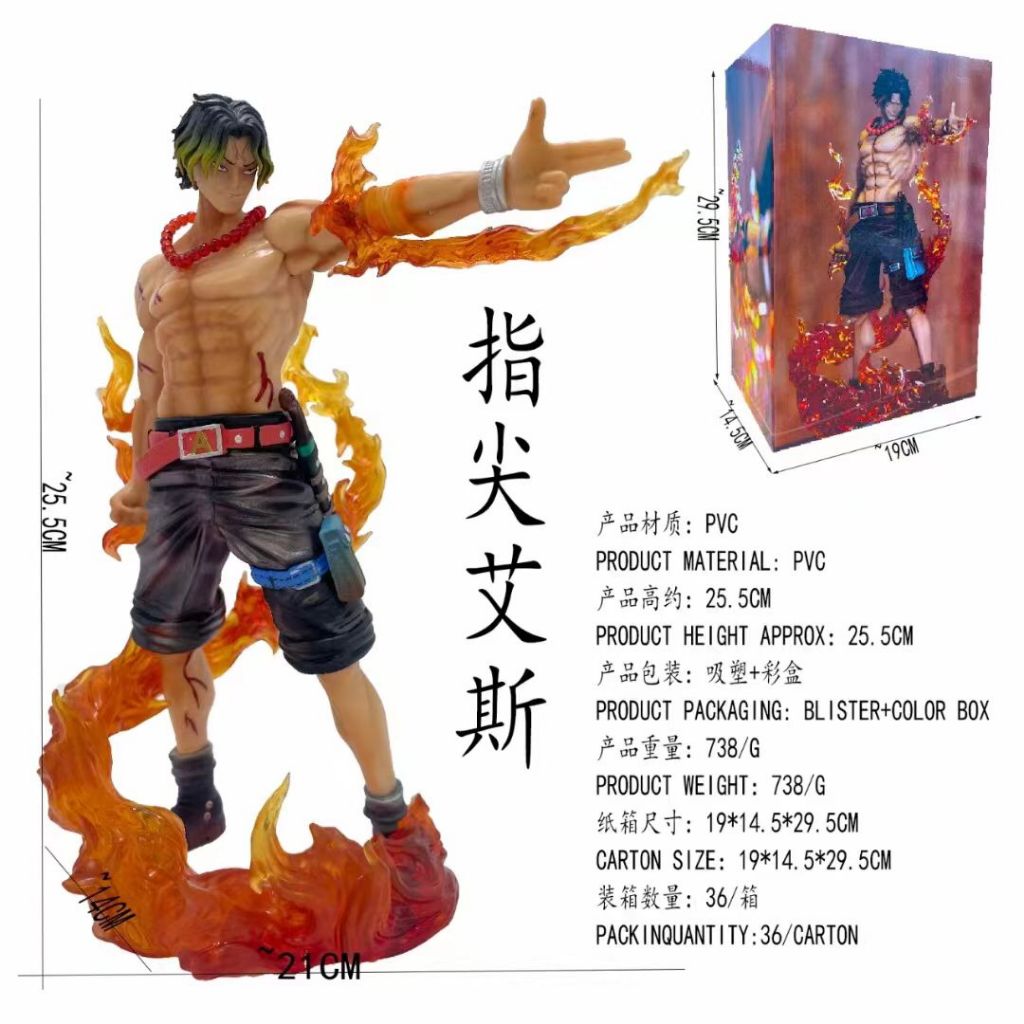 Jual ACE FIRE PISTOL 26 CM 1 PCS ONE PIECE FIGURE | Shopee Indonesia