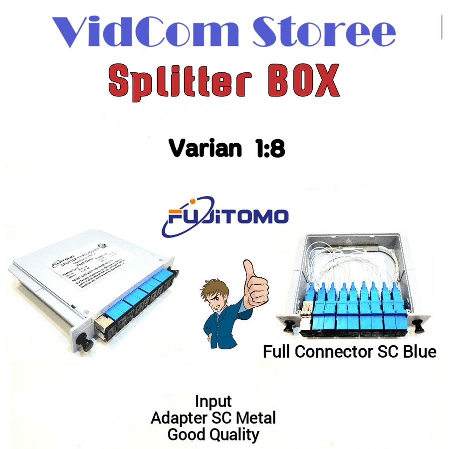 Jual Passive Splitter Box 1:8 FUJITOMO SC/UPC | Shopee Indonesia
