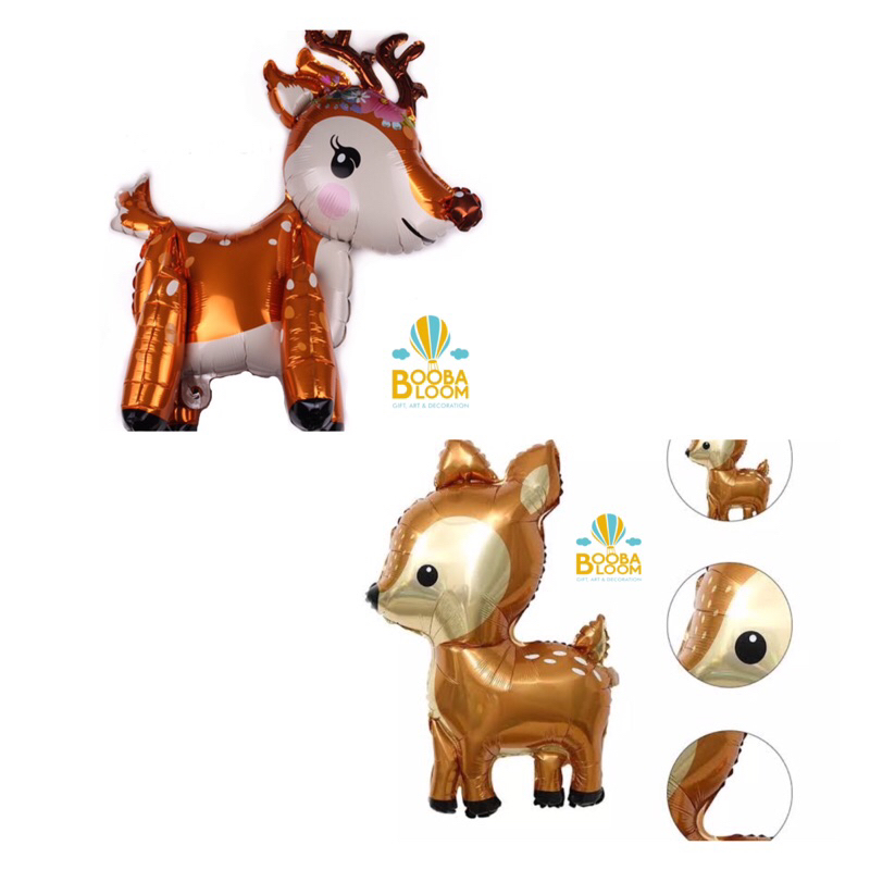 Jual BALON FOIL KARAKTER HEWAN RUSA 3D/Biasa | Shopee Indonesia