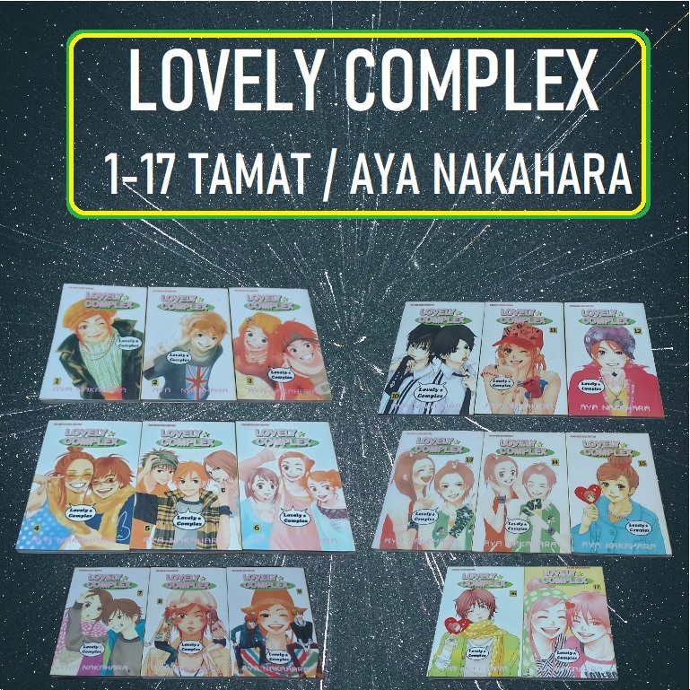 Jual LOVELY COMPLEX bundle 1-17 TAMAT / AYA NAKAHARA komik manga ...