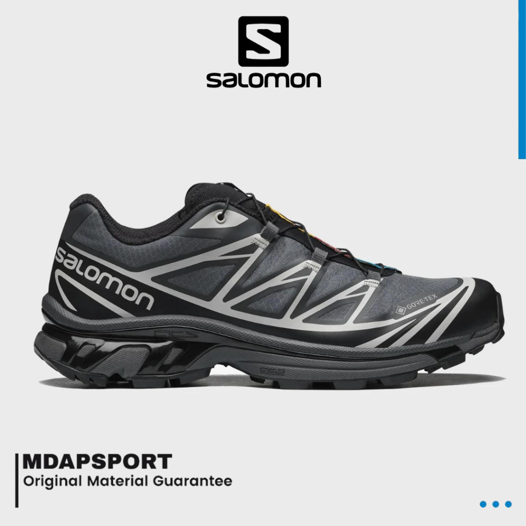 Jual Sepatu Salomon XT-6 GTX Mens Hiking Shoes - Black Ebony Lunar Rock ...