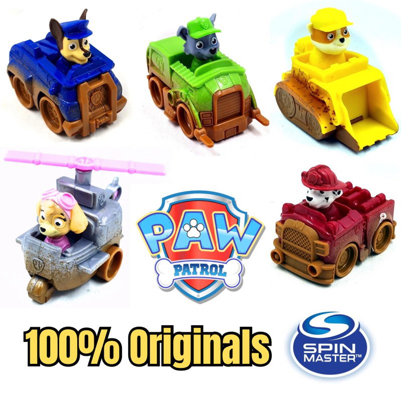 Jual Paw Patrol Car Mini Car Figure 7cm [Bersegel] 100% Spin Master ...