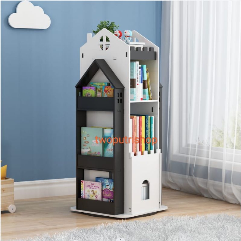 Jual Rak buku putar size( M&L) | Shopee Indonesia