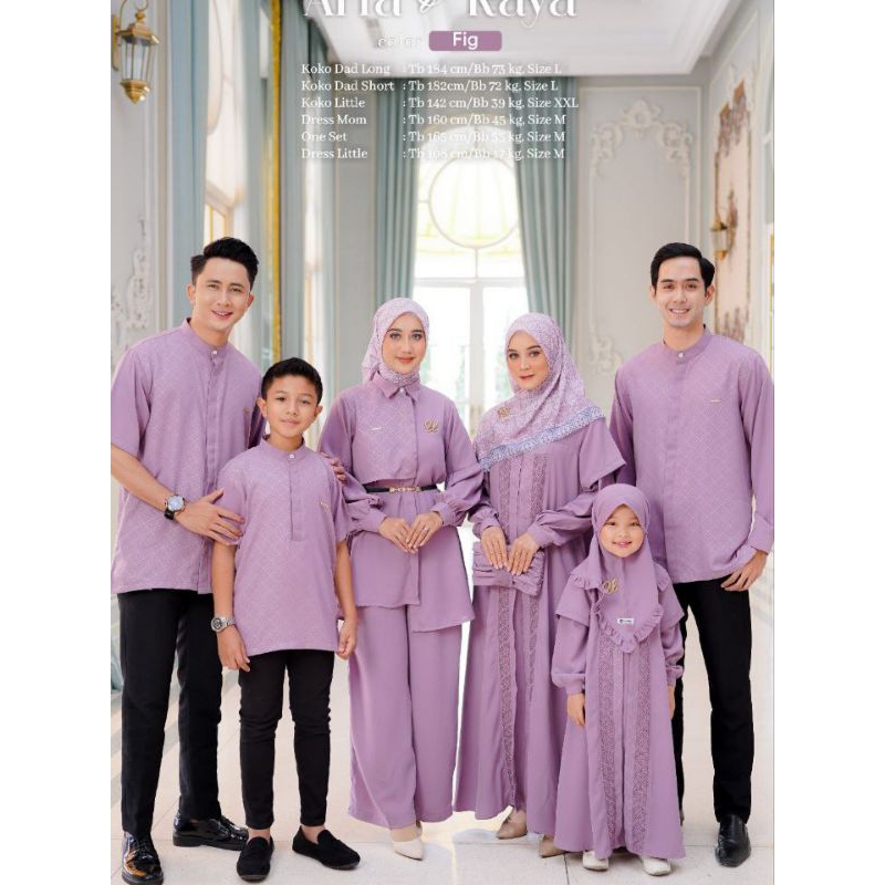 Jual SUDAH PESANAN‼️Sarimbit Keluarga Lebaran Idul Fitri 2024 Arfa Raya ...