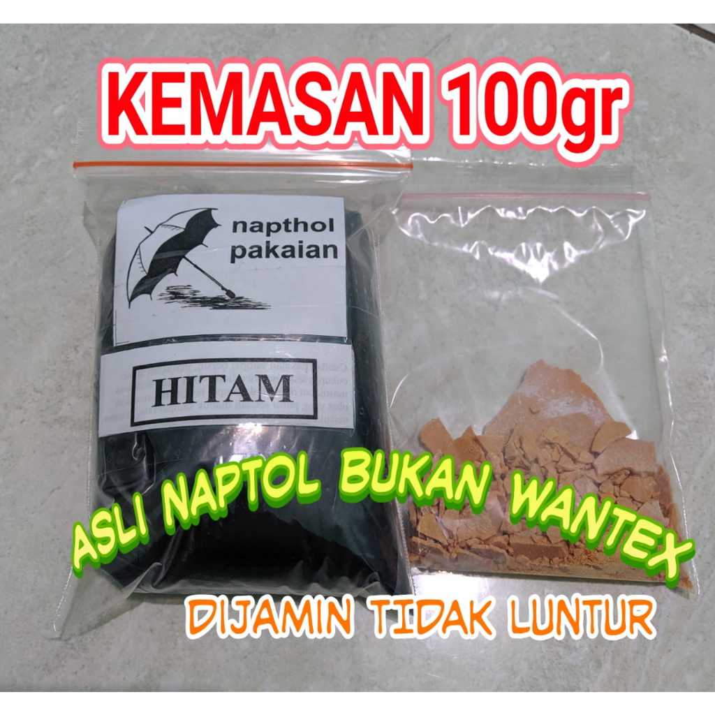 Jual NAPTOL ORIGINAL BUKAN WANTEX PEWARNA PAKAIAN JEANS DAN KATUN ...