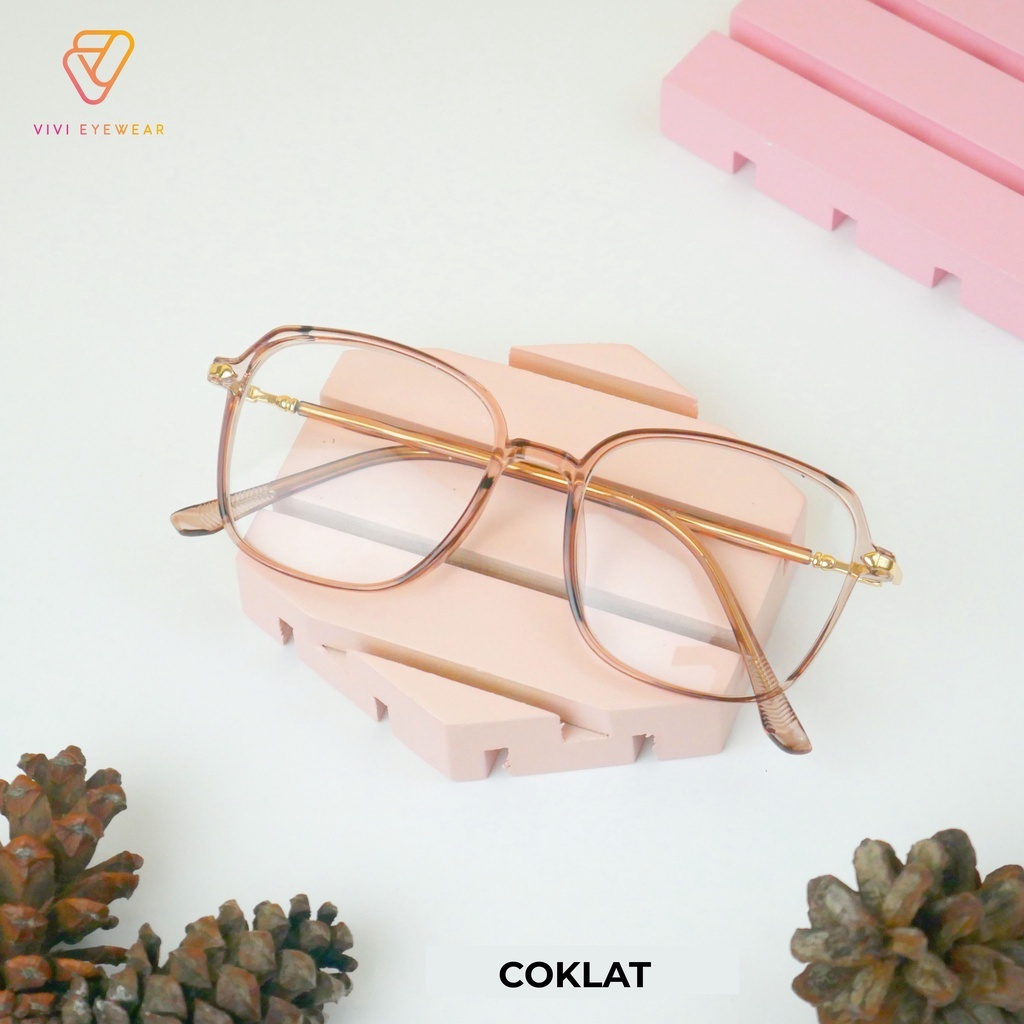 Jual VIVI EYEWEAR - Frame Kacamata Pria Wanita GENDRA 20098 (Custom ...