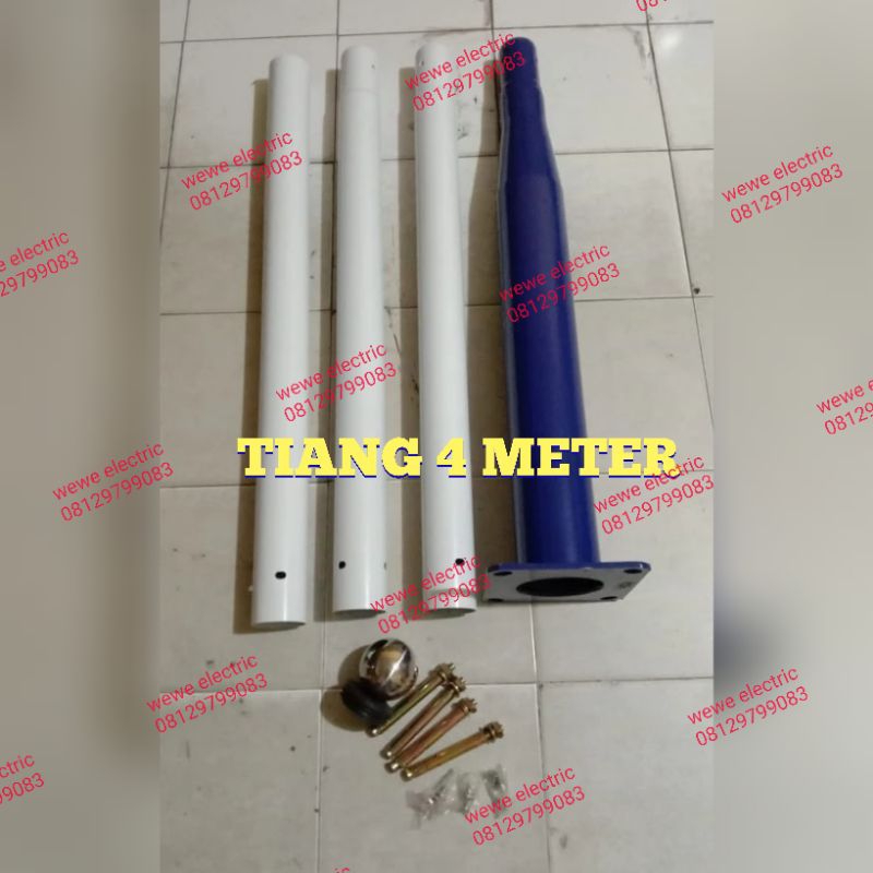 Jual TIANG BULAT LURUS LAMPU JALAN PJU STREET LIGHT ORNAMENT 3M 4M 5M ...