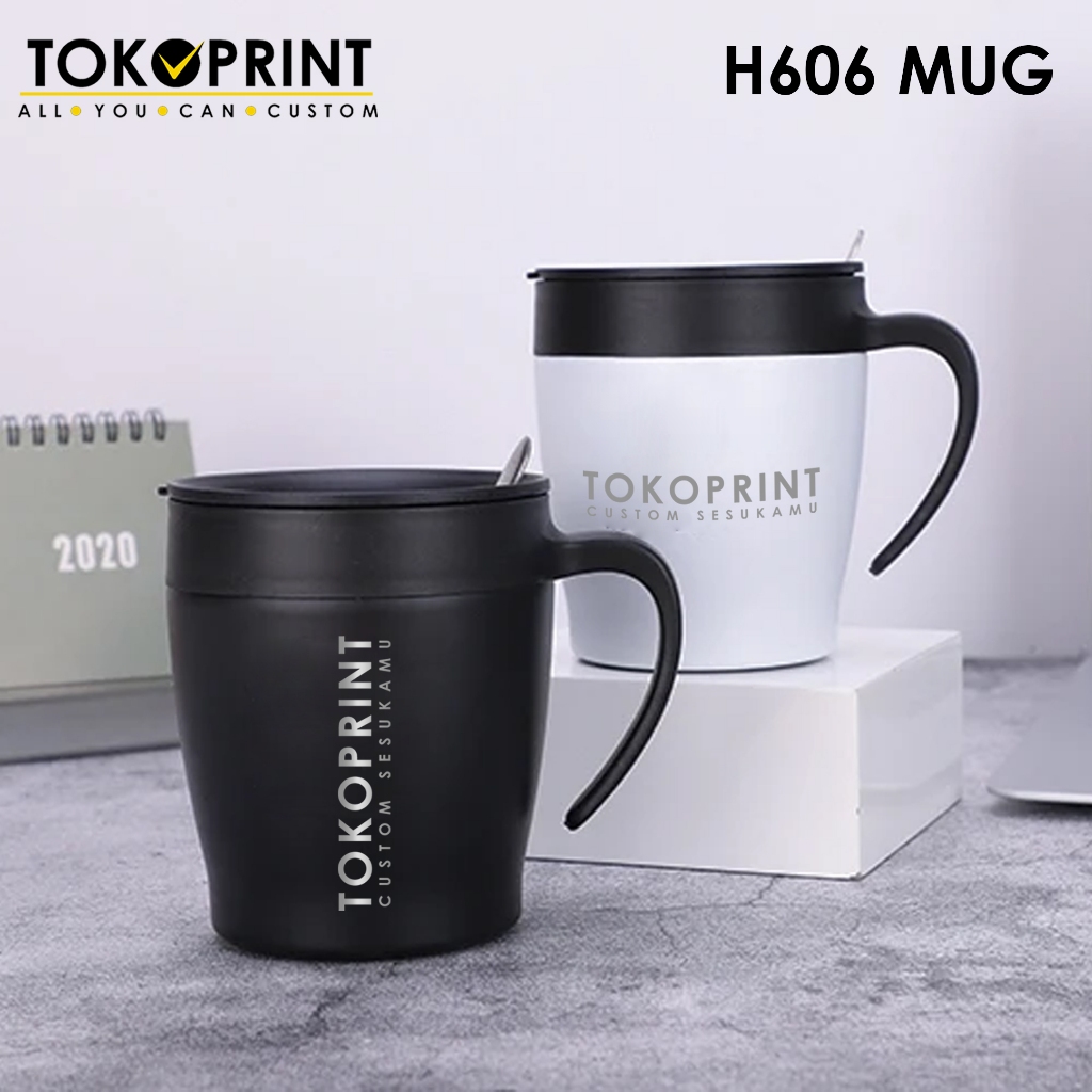 Jual Custom Laser Grafir H6606 Mug Kopi Cangkir Teh 350ml Botol Air ...