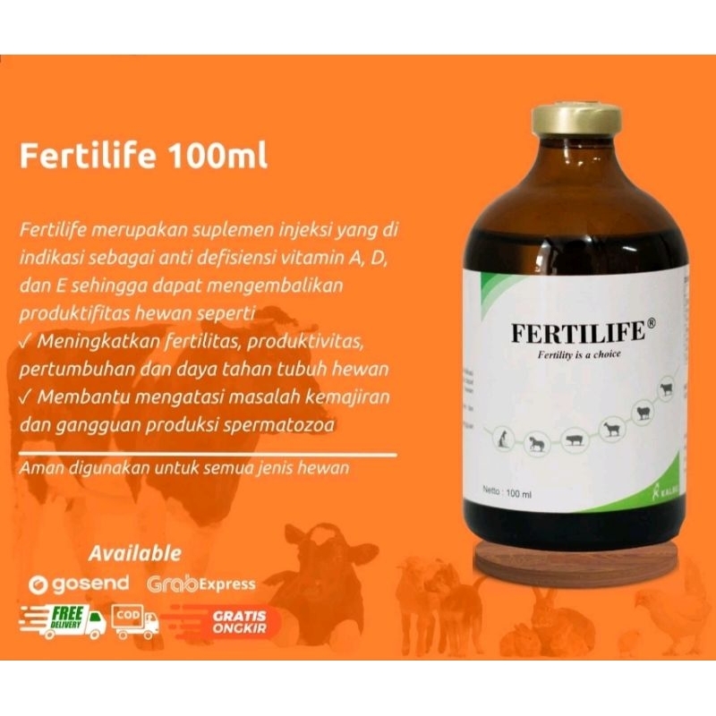 Jual Fertilife 100ml inj - Vitamin Ade Reproduksi Hewan Sapi Kambing ...