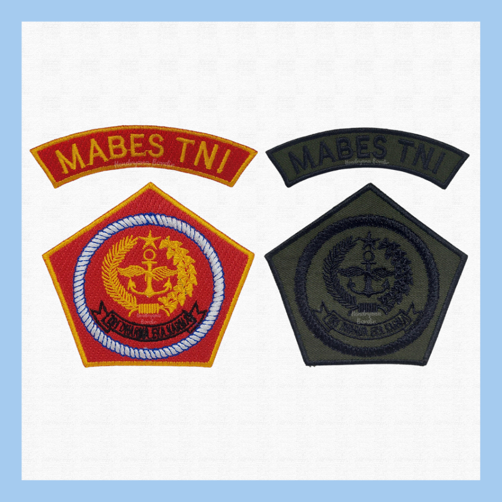 Jual Bordir Logo Lokasi Mabes TNI — Patch Badge Bet Emblem | Shopee ...