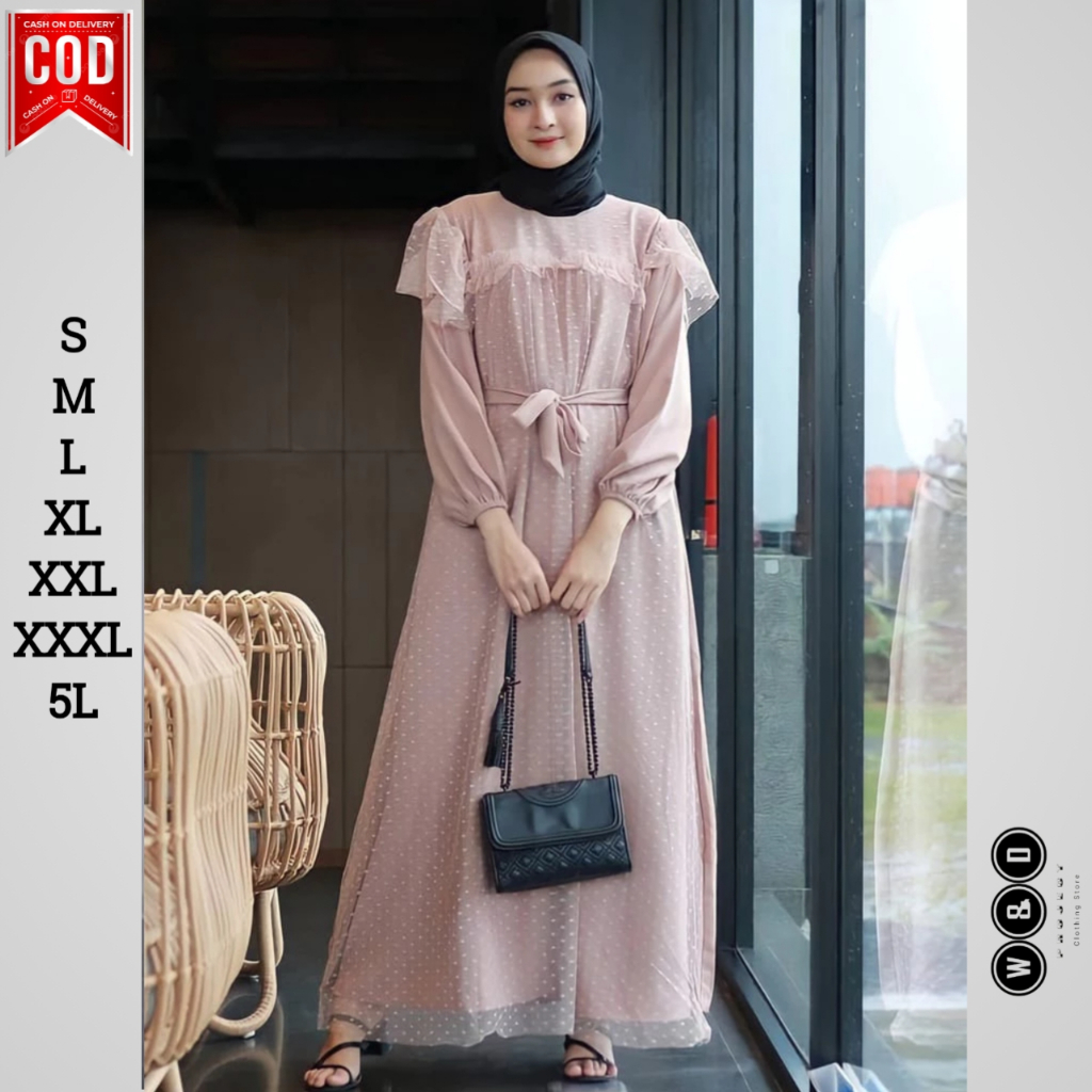 Jual Amira Set Tile | Maxi Dress Muslim | Baju Gamis Mix Tile Wanita ...