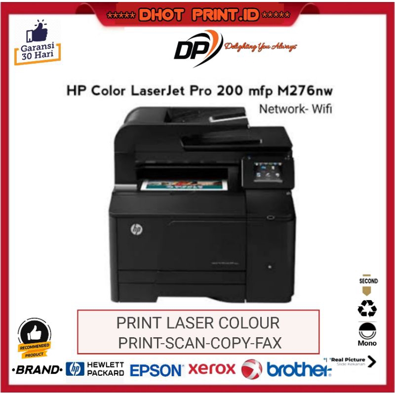 Jual Printer HP LaserJet Pro 200 Colour Mfp M276Nw multifungsi | Shopee ...