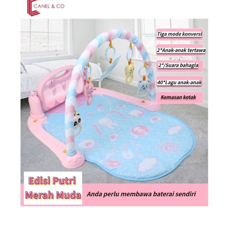 Jual BOOMING CANEL & CO Baby Play Gym Baby Toys Rattle & Piano Playmat ...